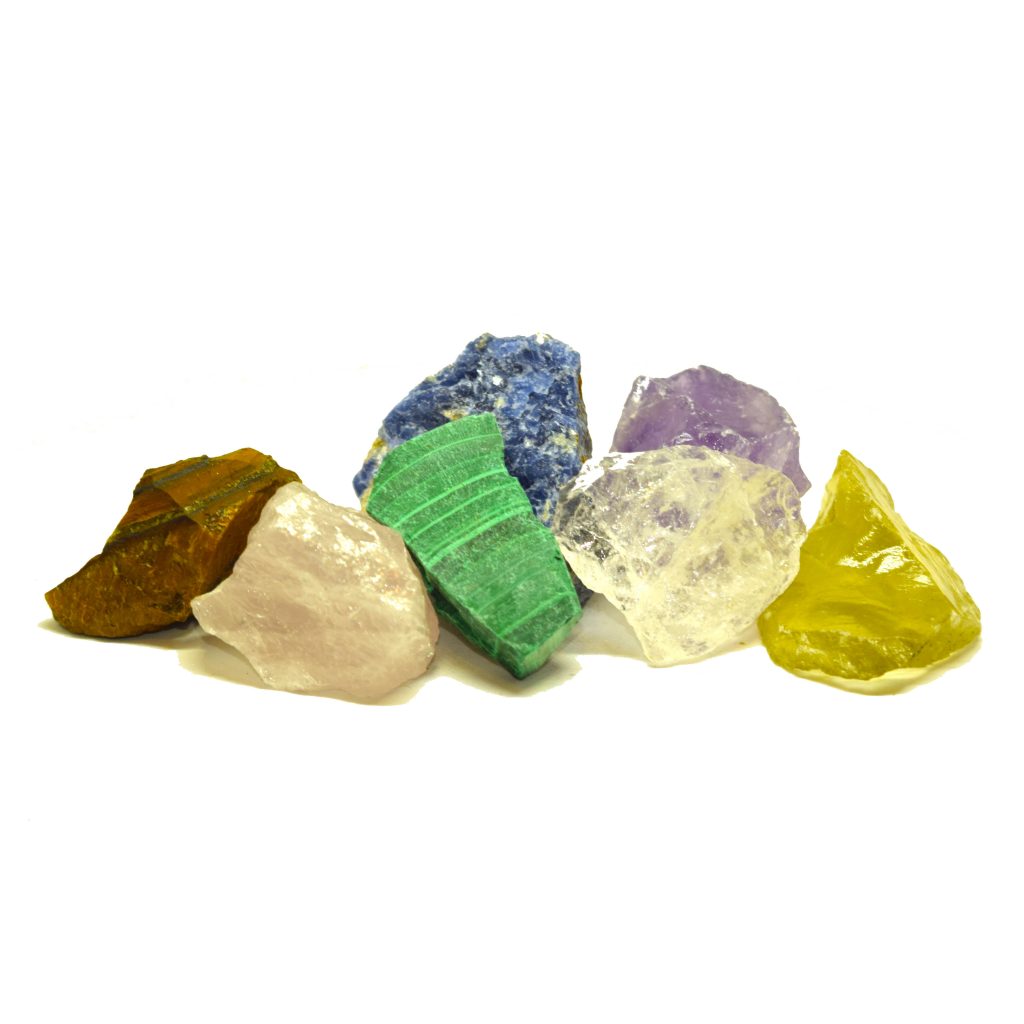 Raw Chakra Stone Set – Jurassic Jacks Fossil Shack
